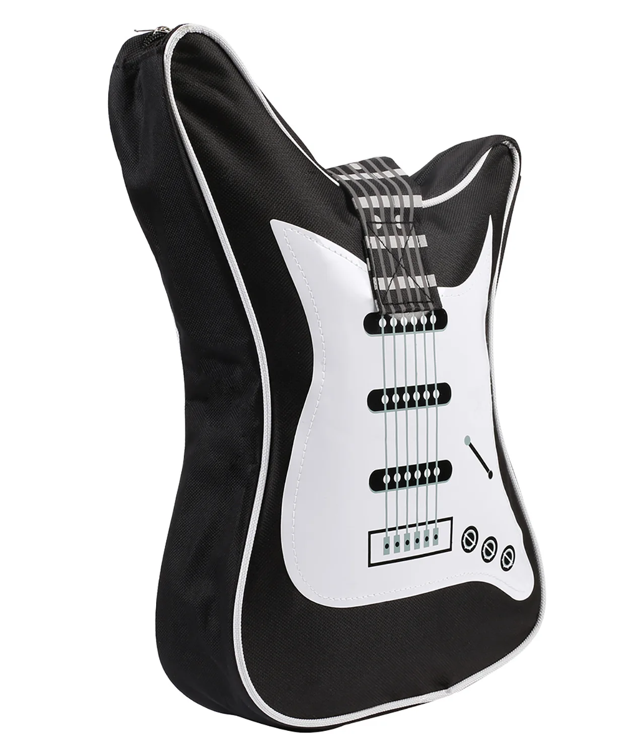 옥스포드 패브릭 일렉트릭 기타 가방 컬러풀 엣지 케이스 더블 스트랩 패드 코튼 두꺼운 소프트 방수 백팩 여성 및 어린이용 위시버킷