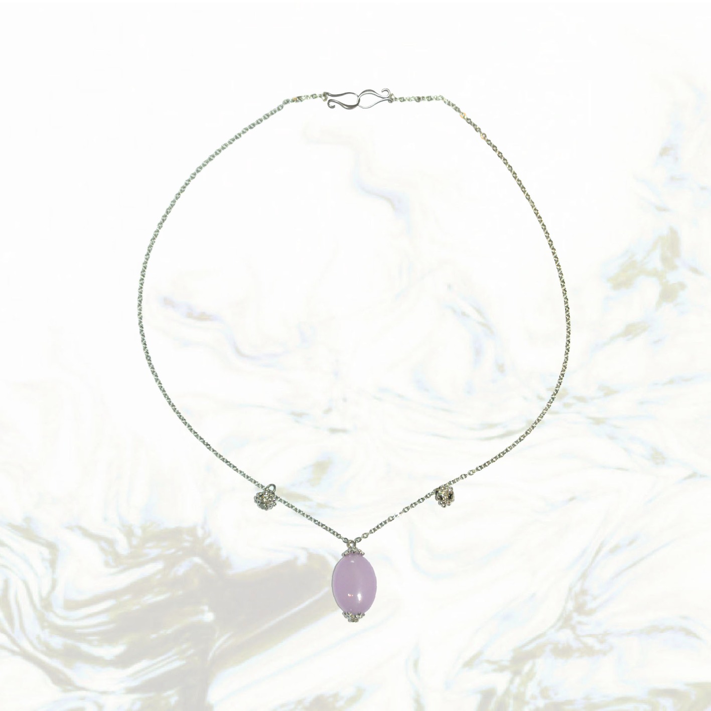 태평금 泰 平 金 ADRIAN NECKLACE / LIGHT PURPLE - 위시버킷