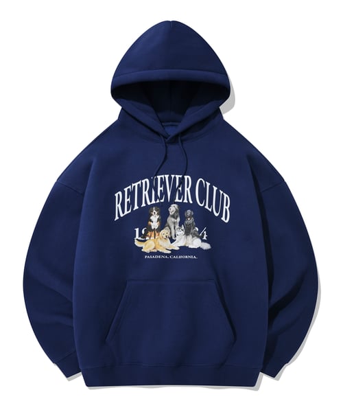리트리버클럽 RETRIEVER FRIENDS HOODIE [INDIGO BLUE] - 위시버킷
