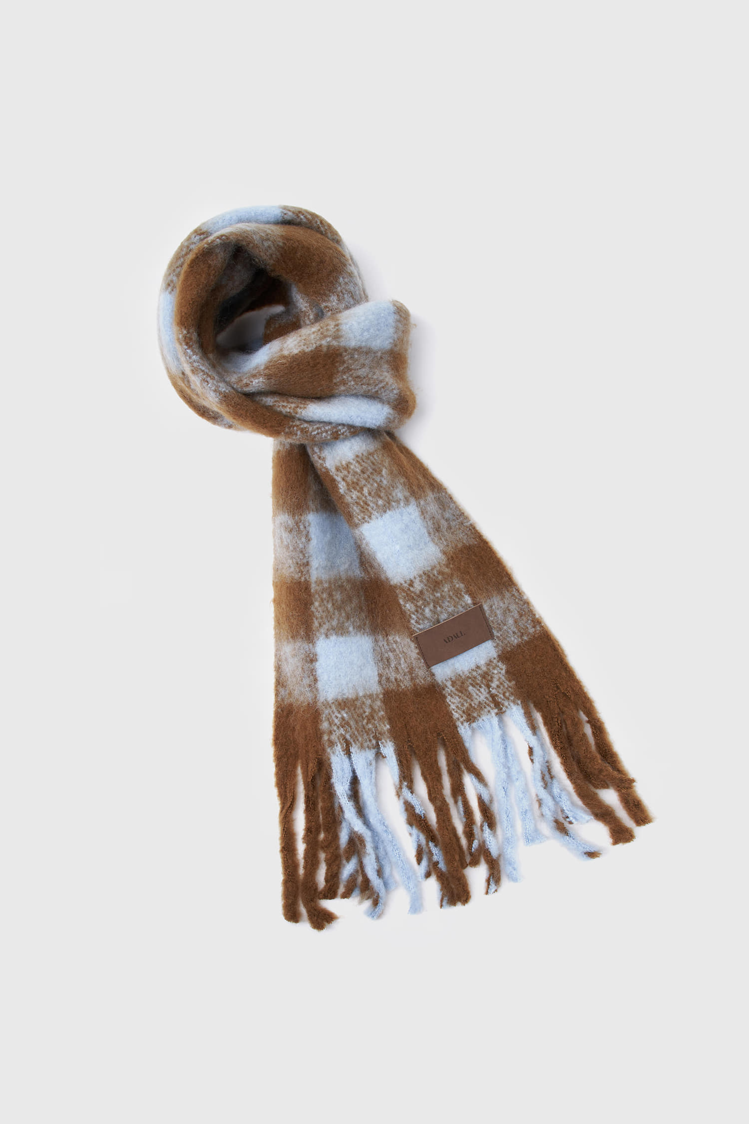 어다울 Big check wool long muffler - 2color - 위시버킷