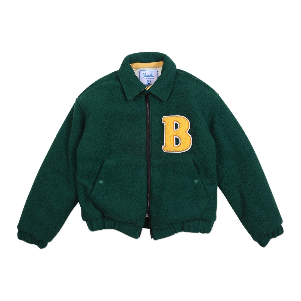 벤들스 FLEECE COACH PADDING JACKET - GREEN - 위시버킷