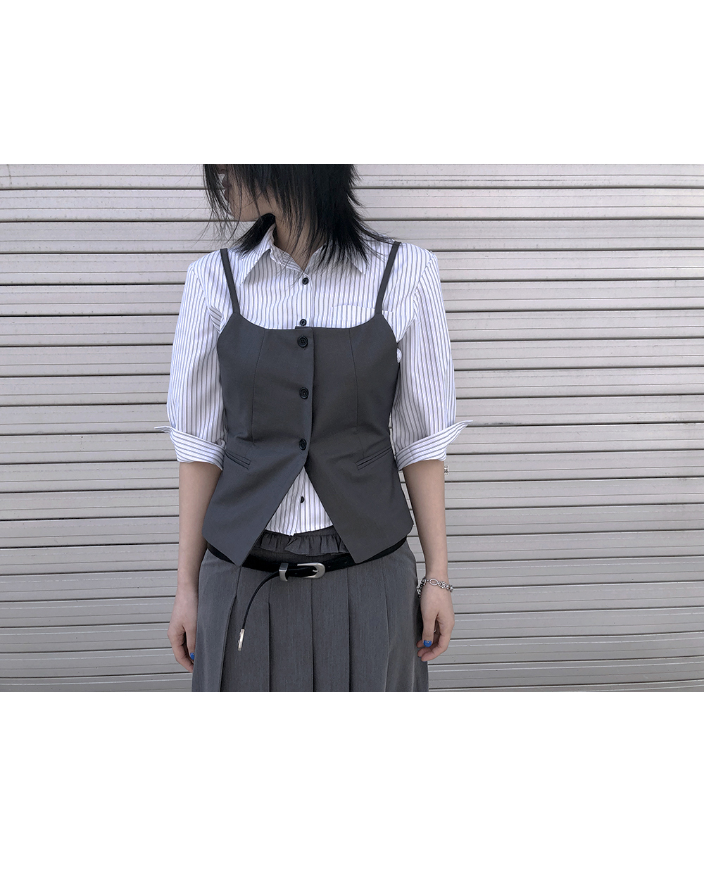 커먼플레이스북 slim striped shirt (2c) - 위시버킷