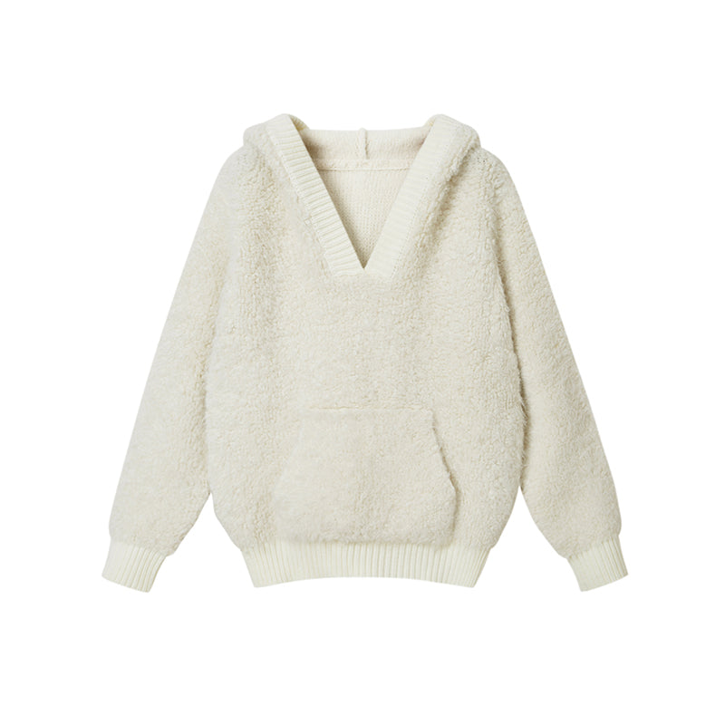 SWEET CHILING CIRCLE FLEECE FUZZY SWEATER & CIRCLE FLEECE FUZZY SHORTS ...
