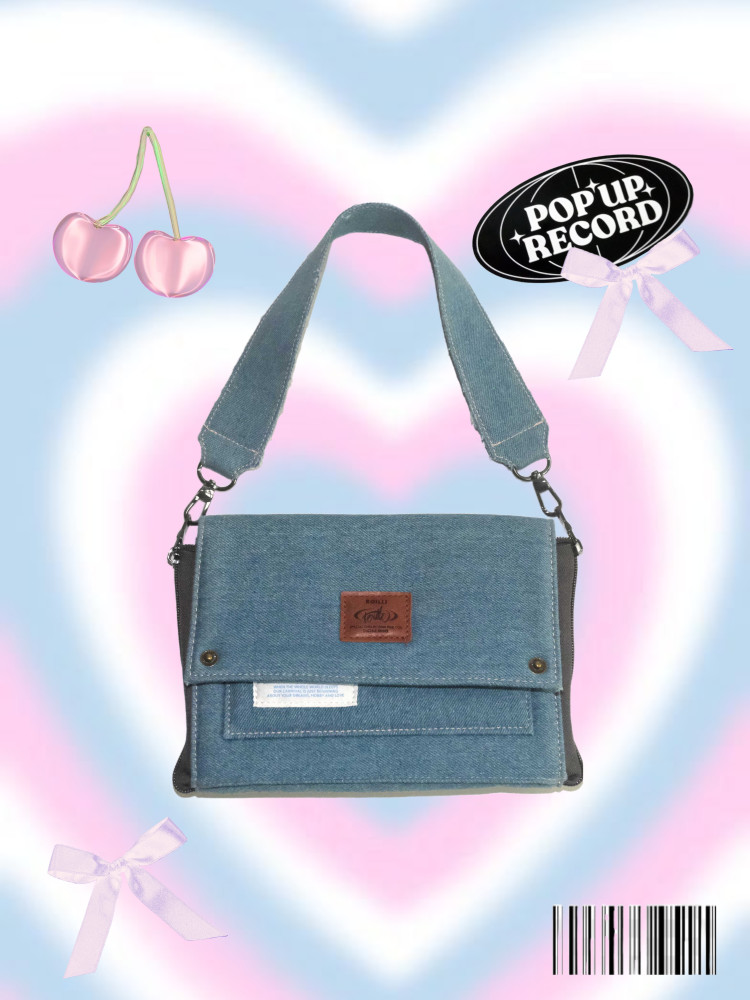 로일리리 수심 Roilli Jeans Strap Diary 데님 다이어리 커버 A6 y2k 바인더 청 - 위시버킷