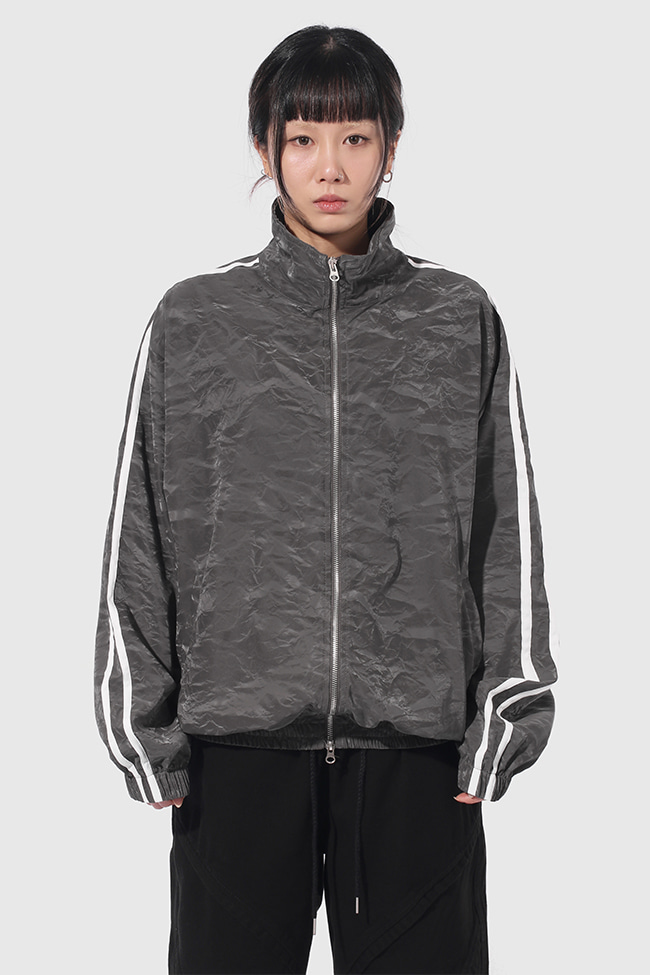 도즈 DOZ Wrinkle Track Zip Up [2color] - 위시버킷