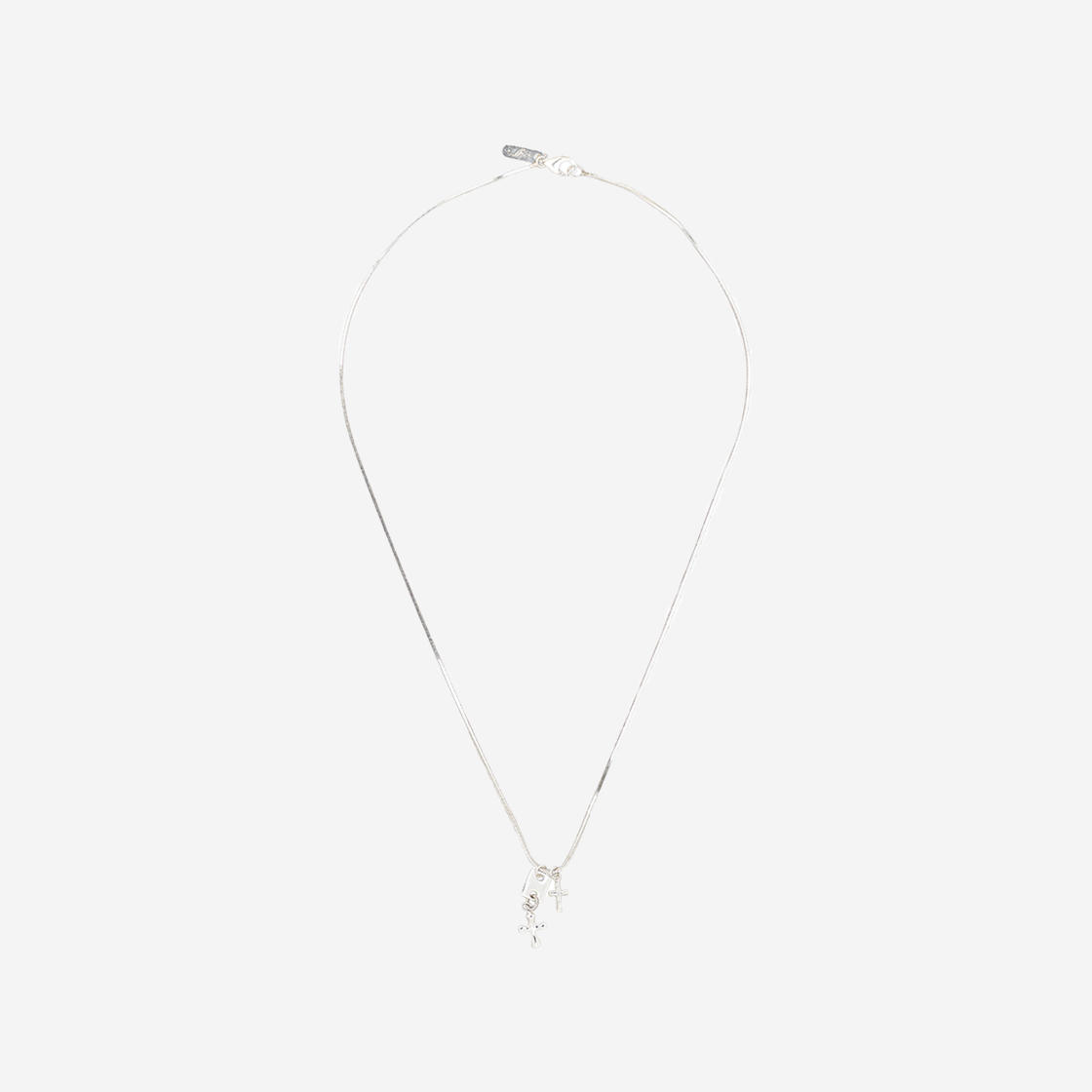 엔프프 Nff Silver 925 Double Cross Necklace - 위시버킷