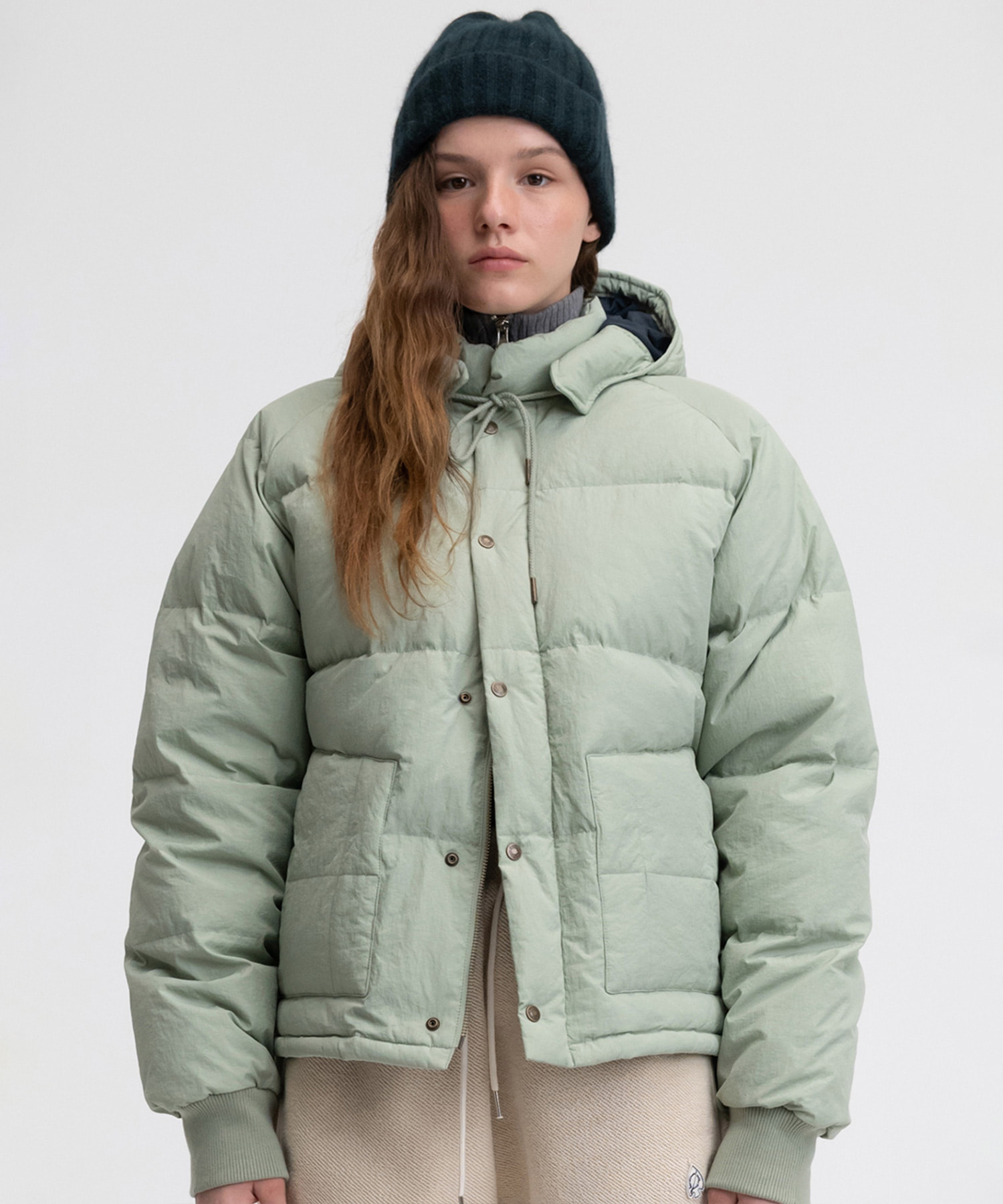 벤시몽 [22FW] COZY PUFFER JACKET - MINT - 위시버킷