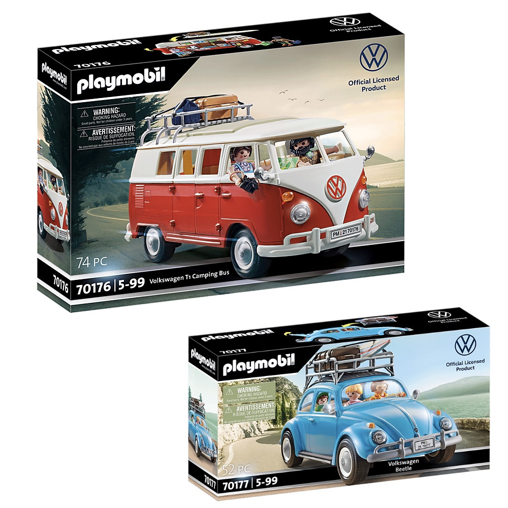 플레이모빌 [한정판] 플레이모빌 폭스바겐 T1 캠핑카 & 비틀 [70176, 70177] - 위시버킷