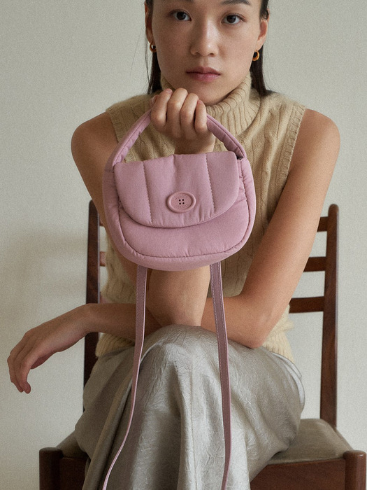 몽드몽드 Classic Button Padding Cross bag_3COLORS - 위시버킷