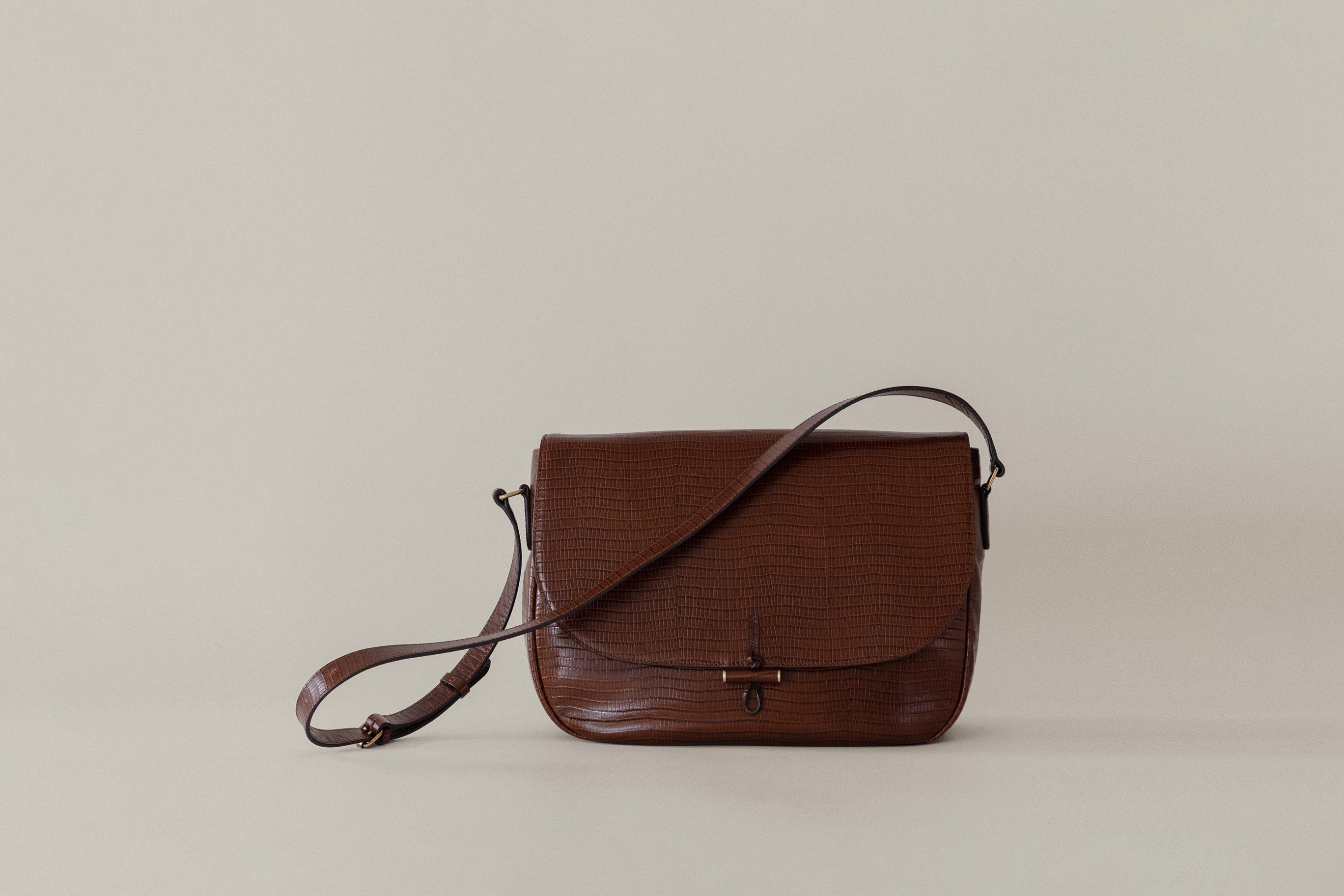 투티에 SAC CABILLOT LIZARD MARRON - 위시버킷