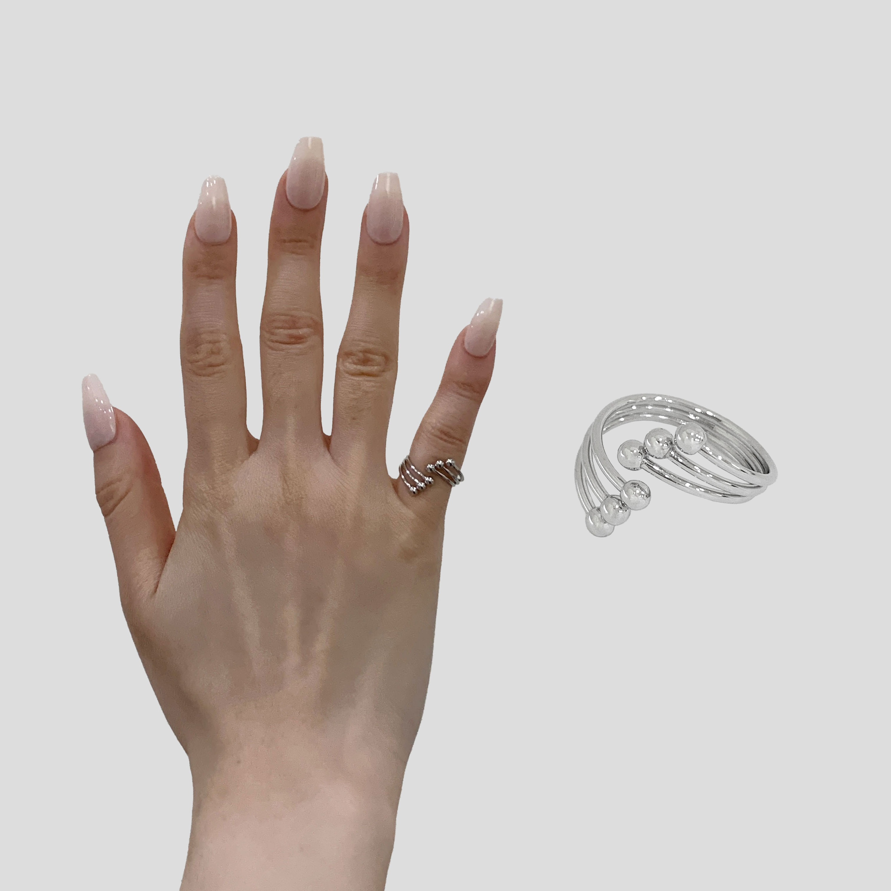 세이지가세이지 hug ball knuckle ring - 위시버킷