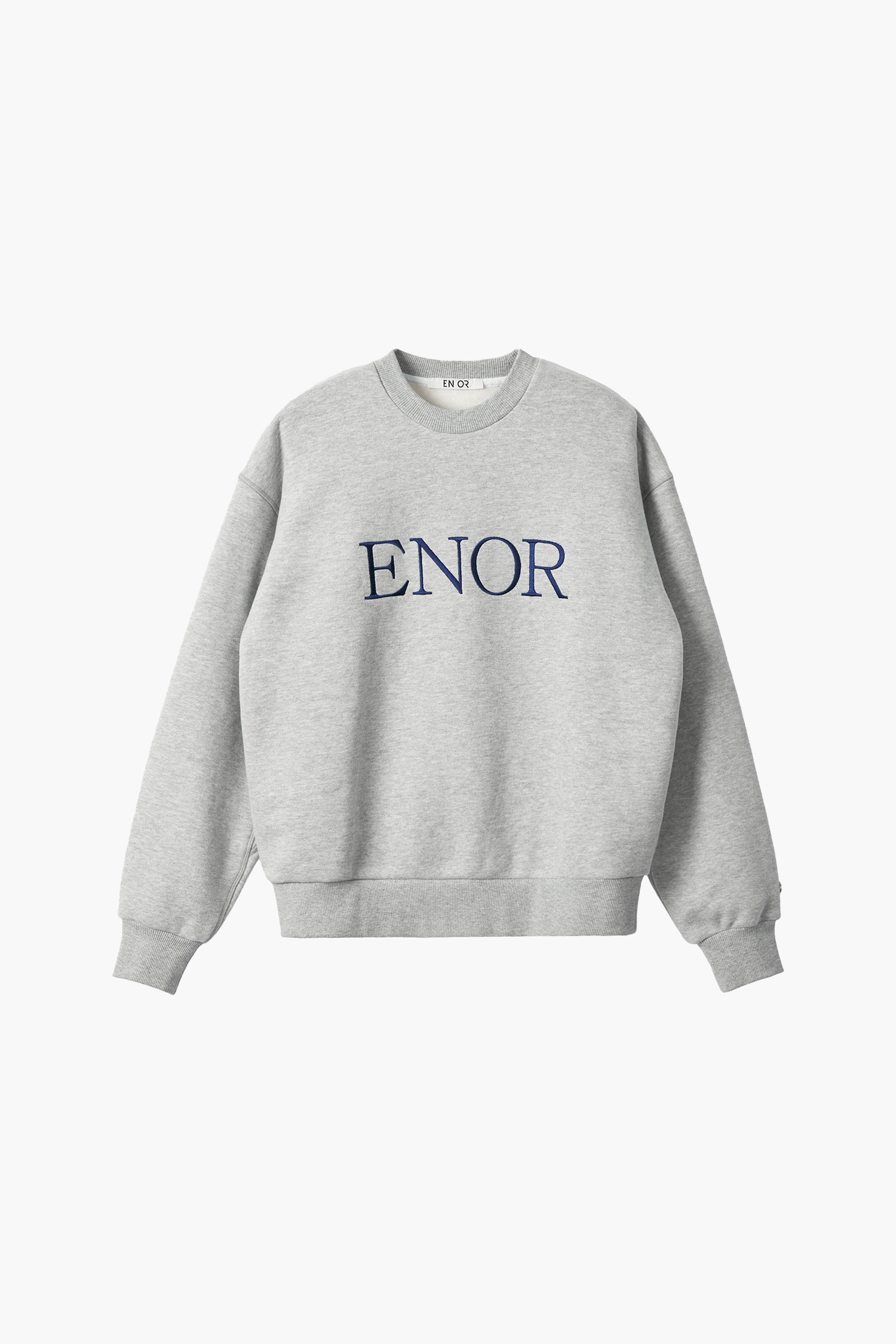 엔오르 ENOR LOGO SWEATSHIRT - GREY - 위시버킷
