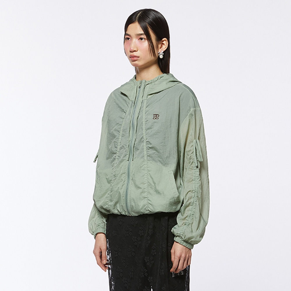 핍펫 PP Shirring Wind Breaker Jumper (khaki) - 위시버킷