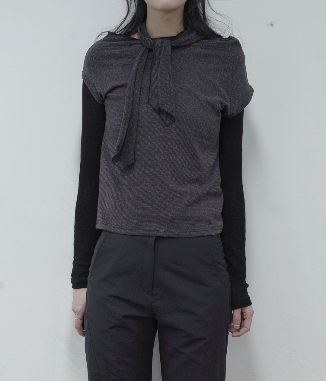 피에브레 tie unbalance top (2c) - 위시버킷