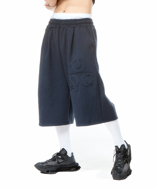 디오스피스 (DUC) Symbol Bermuda Sweat Shorts Vintage Black - 위시버킷