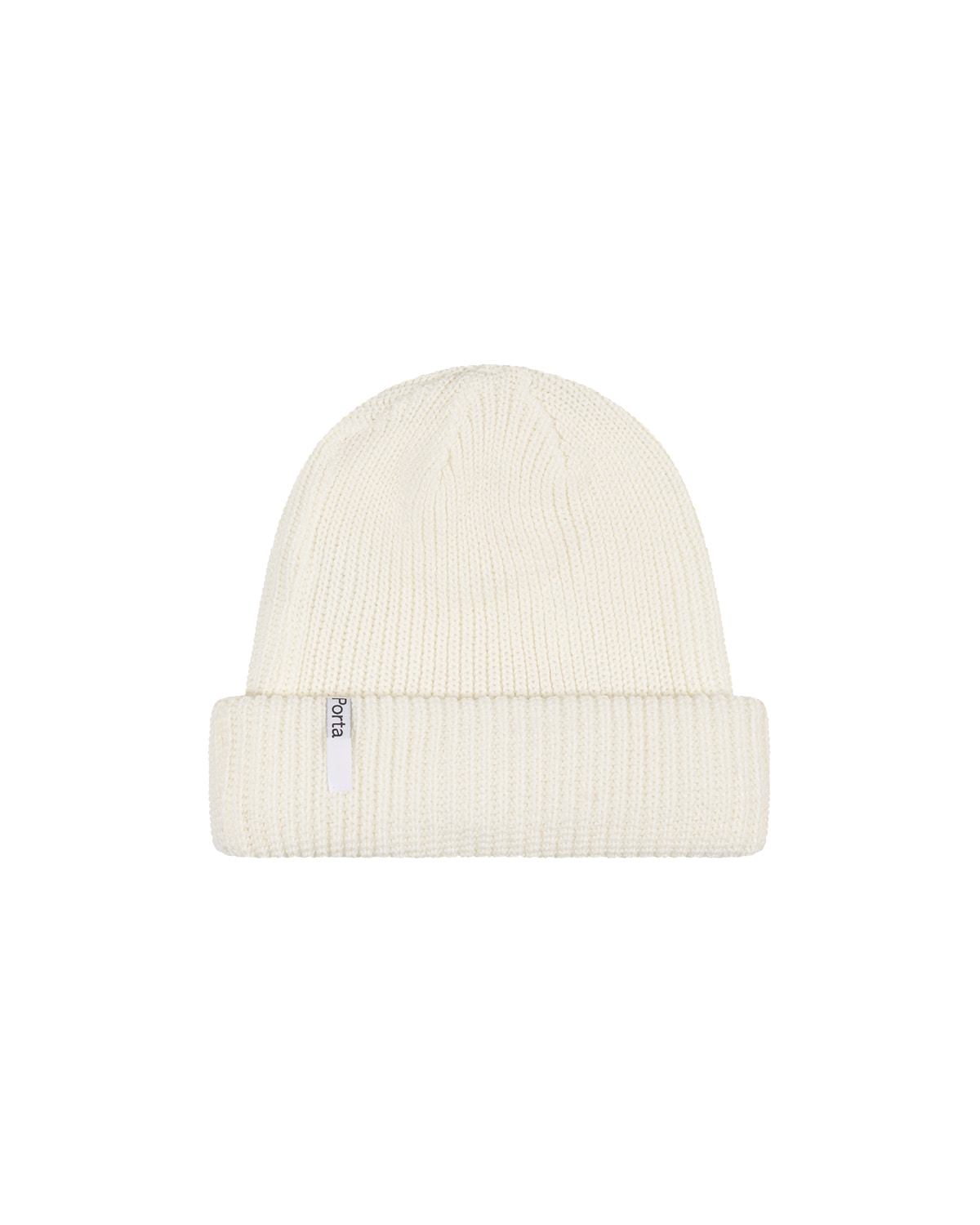 포르타 BASIC LOGO KNIT BEANIE, IVORY - 위시버킷