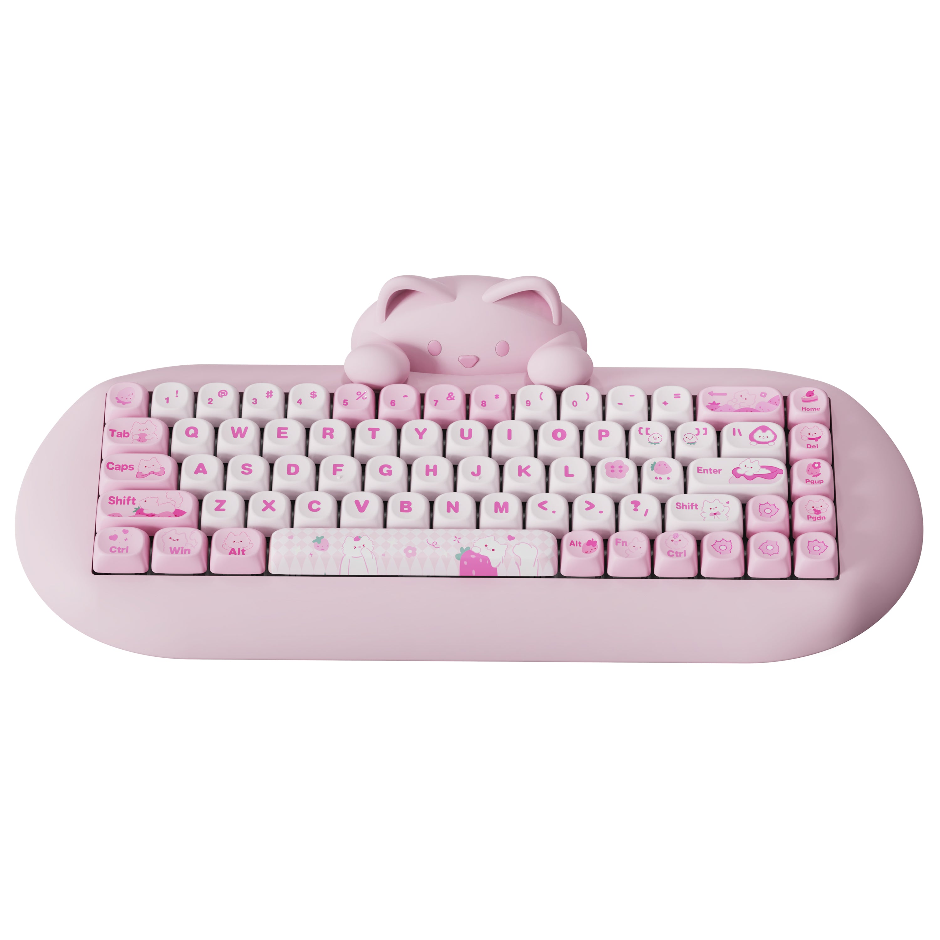 윤지 키보드 PRE-ORDER YUNZII C68 Hi-Fi Mechanical Keyboard - Pink / Cocoa ...