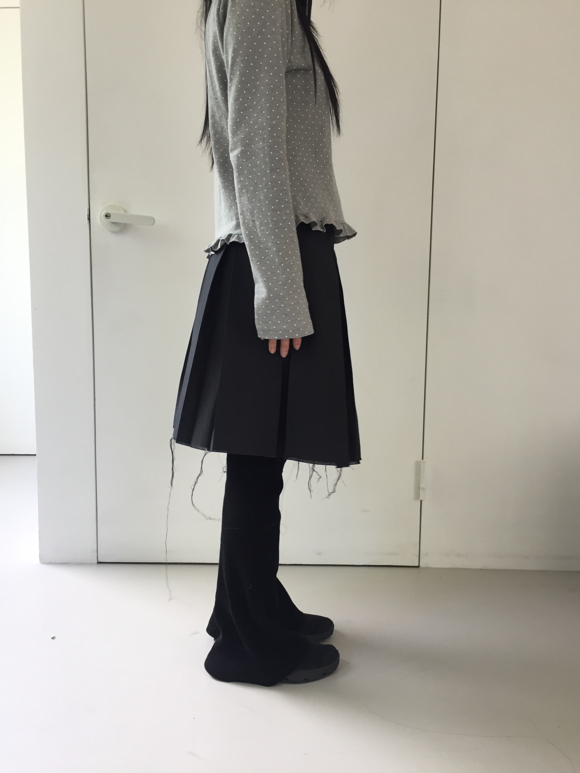 우온 layered golgi boots-cut pants (2c) - 위시버킷