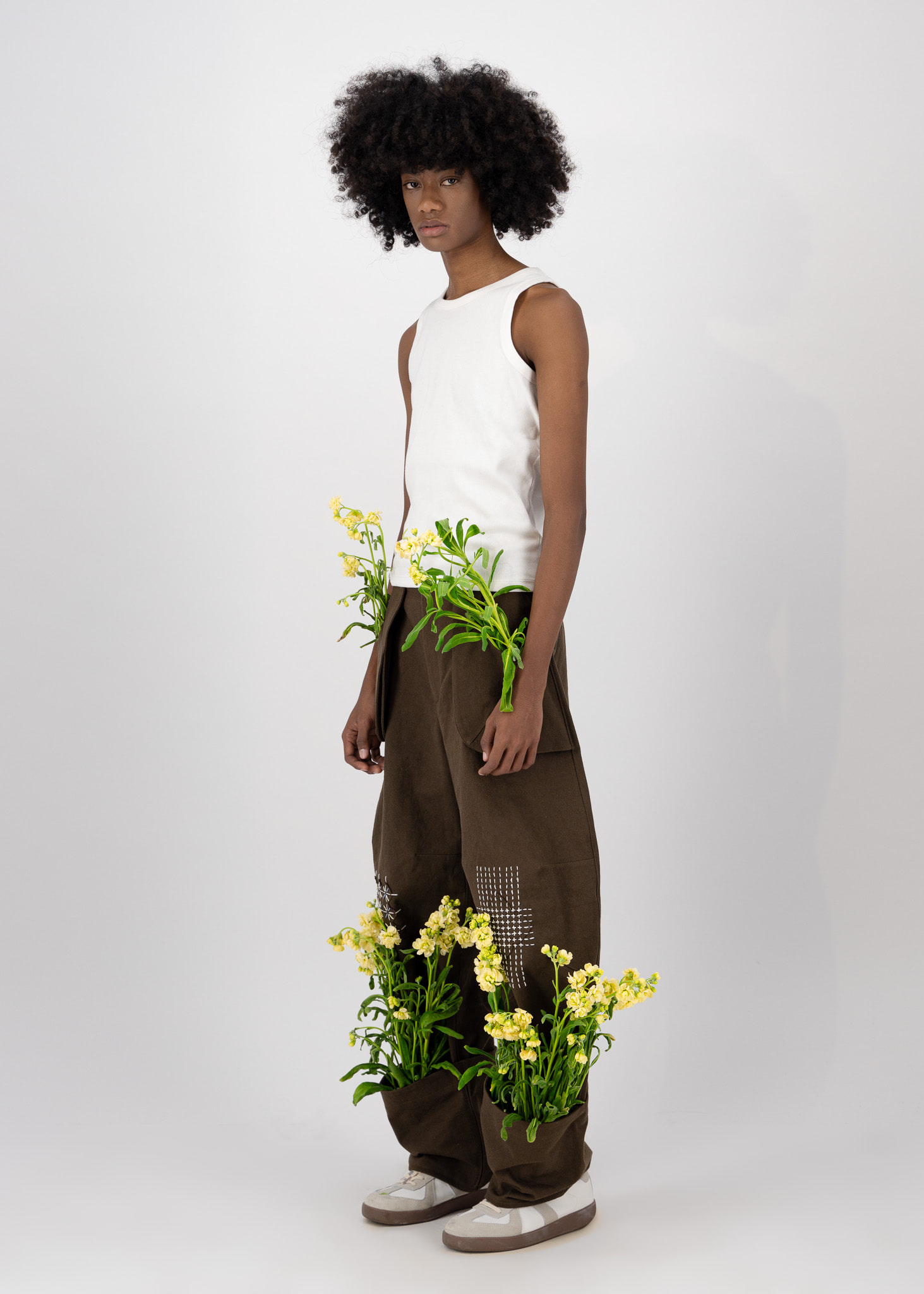 에키에타 Posy-pot Pants in Soil - 위시버킷