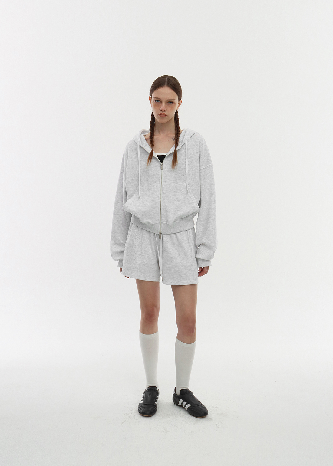 블랙업 블랙업 [B-BASIC] 에어스웨트 3부 밴딩팬츠 (2SIZE) - 위시버킷