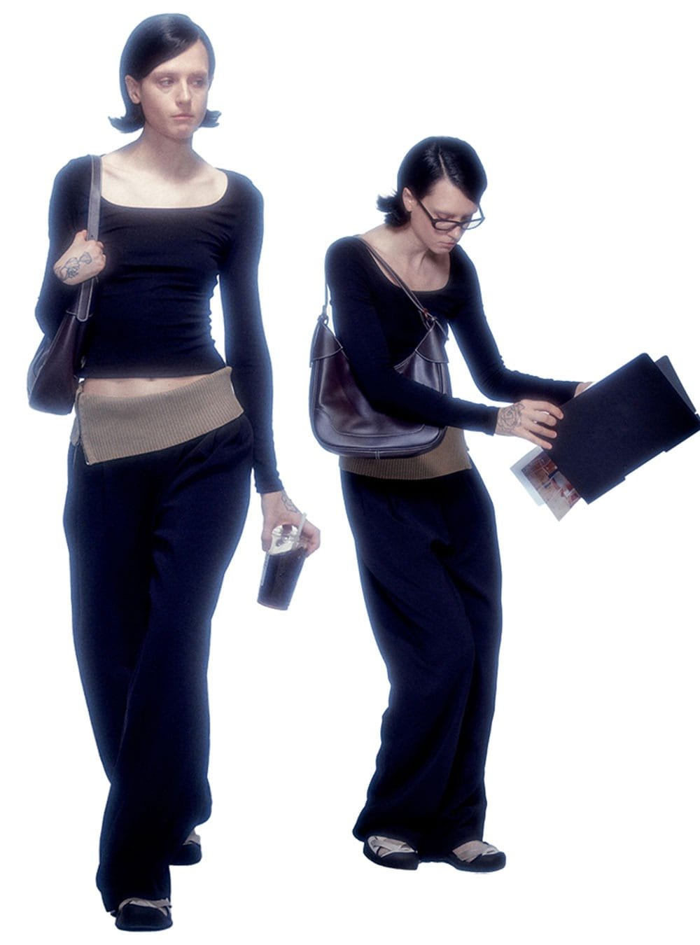 VWHU [VWHU] Square Neck Long-Sleeved T-Shirt - 위시버킷