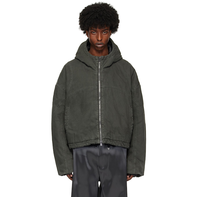 헬리엇에밀 헬리엇 에밀 HELIOT EMIL Gray Dux Worker Jacket 242295M180006 - 위시버킷