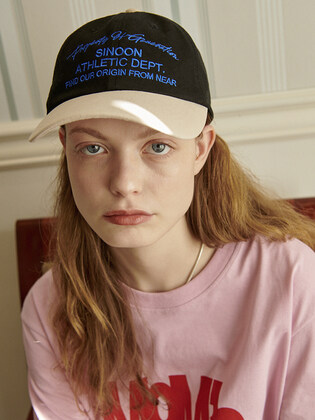 시눈 SINOON ATHLETIC LOGO CAP (BLACK) - 위시버킷