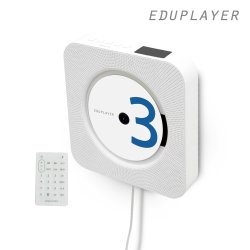 에듀플레이어 에듀플레이어 NEW EA30 CD플레이어 블루투스스피커 FM라디오 오디오 시계알람 MicroSD재생 - 위시버킷