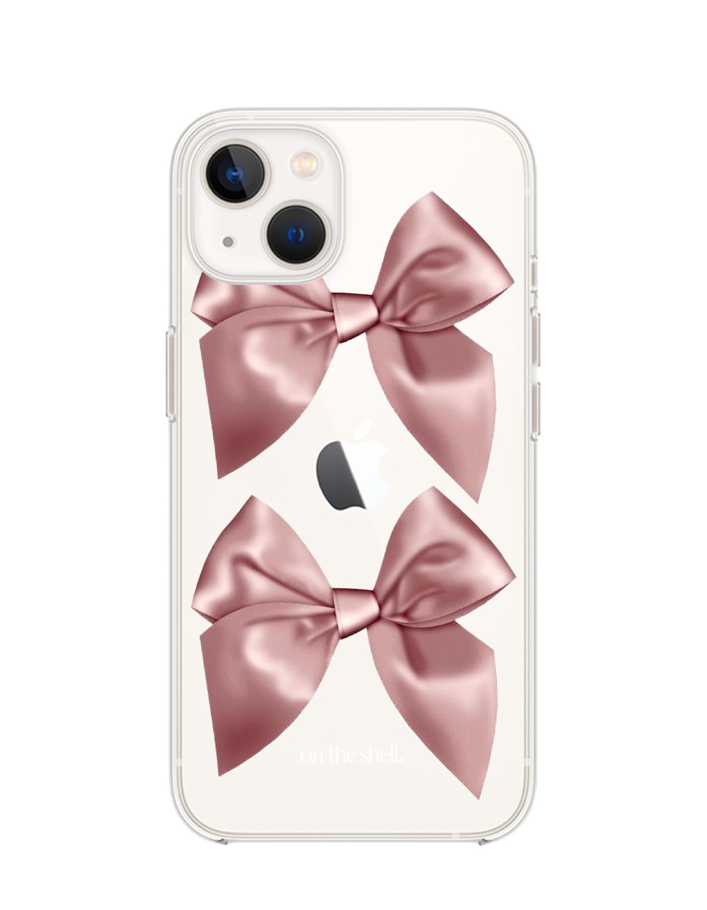 온더쉘 (Jell hard) Double ribbon Iphone case - 위시버킷