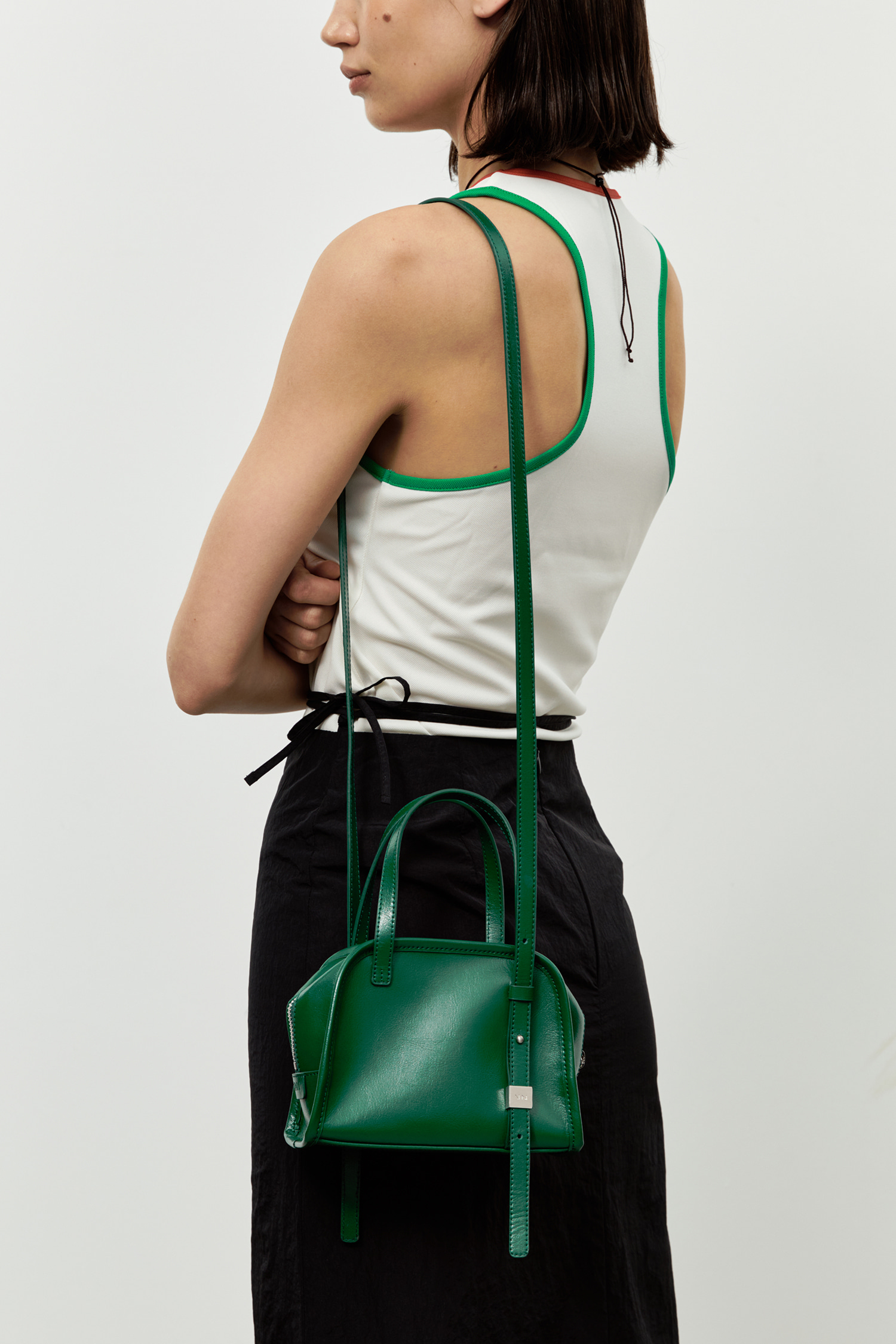 아니 Boston Mini bag_Green - 위시버킷