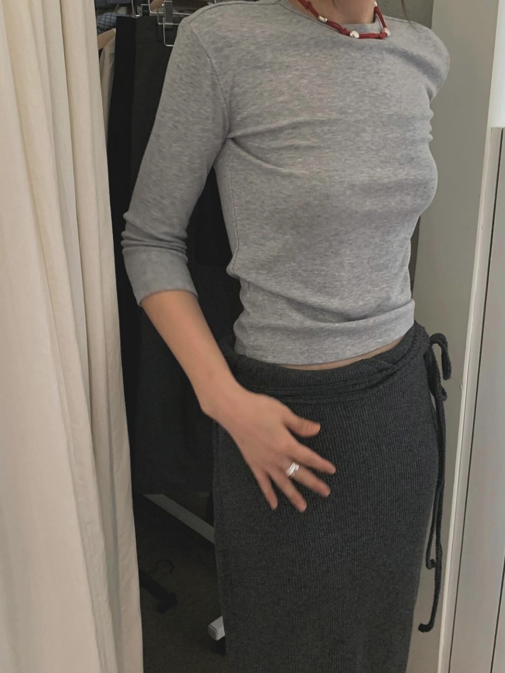 리스 LYS span basic t-shirt (4color) - 위시버킷