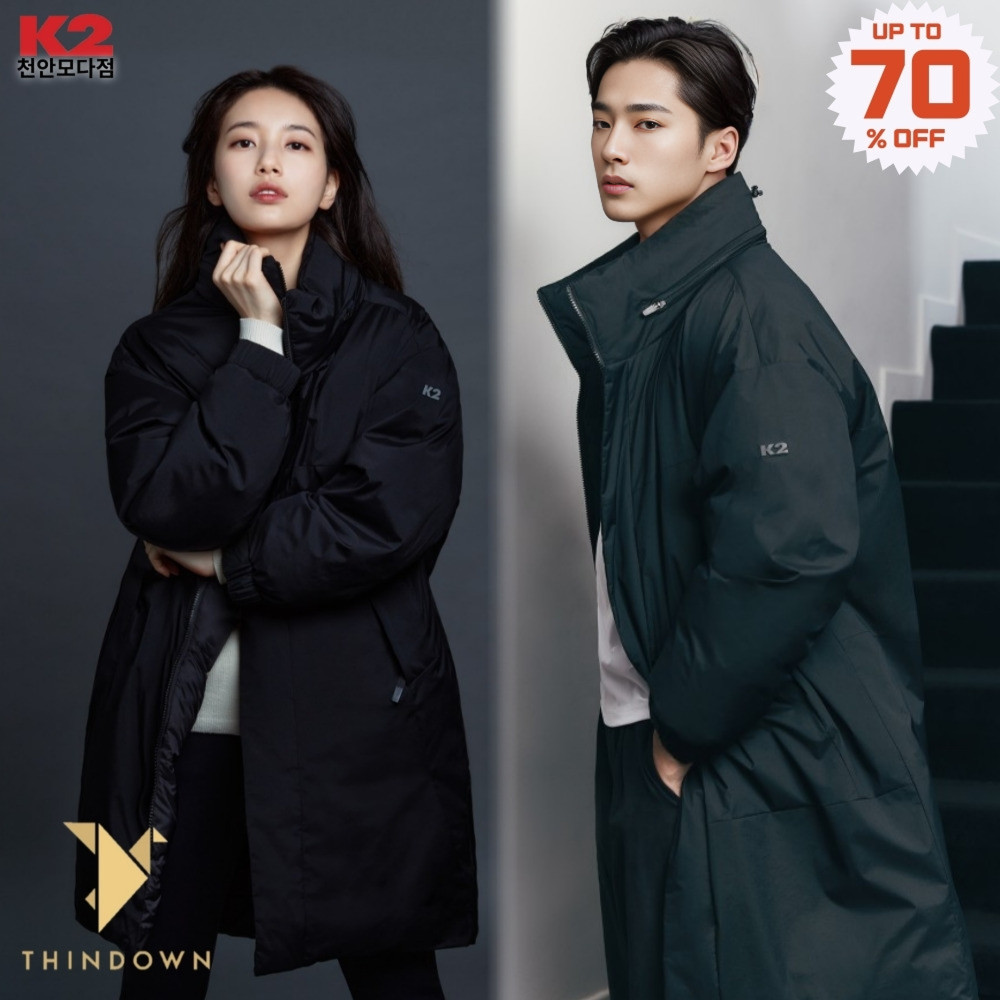 케이투 K2 씬에어 역시즌 남여공용 수지 롱패딩 거위털 구스 다운 후드 내장형 - 위시버킷