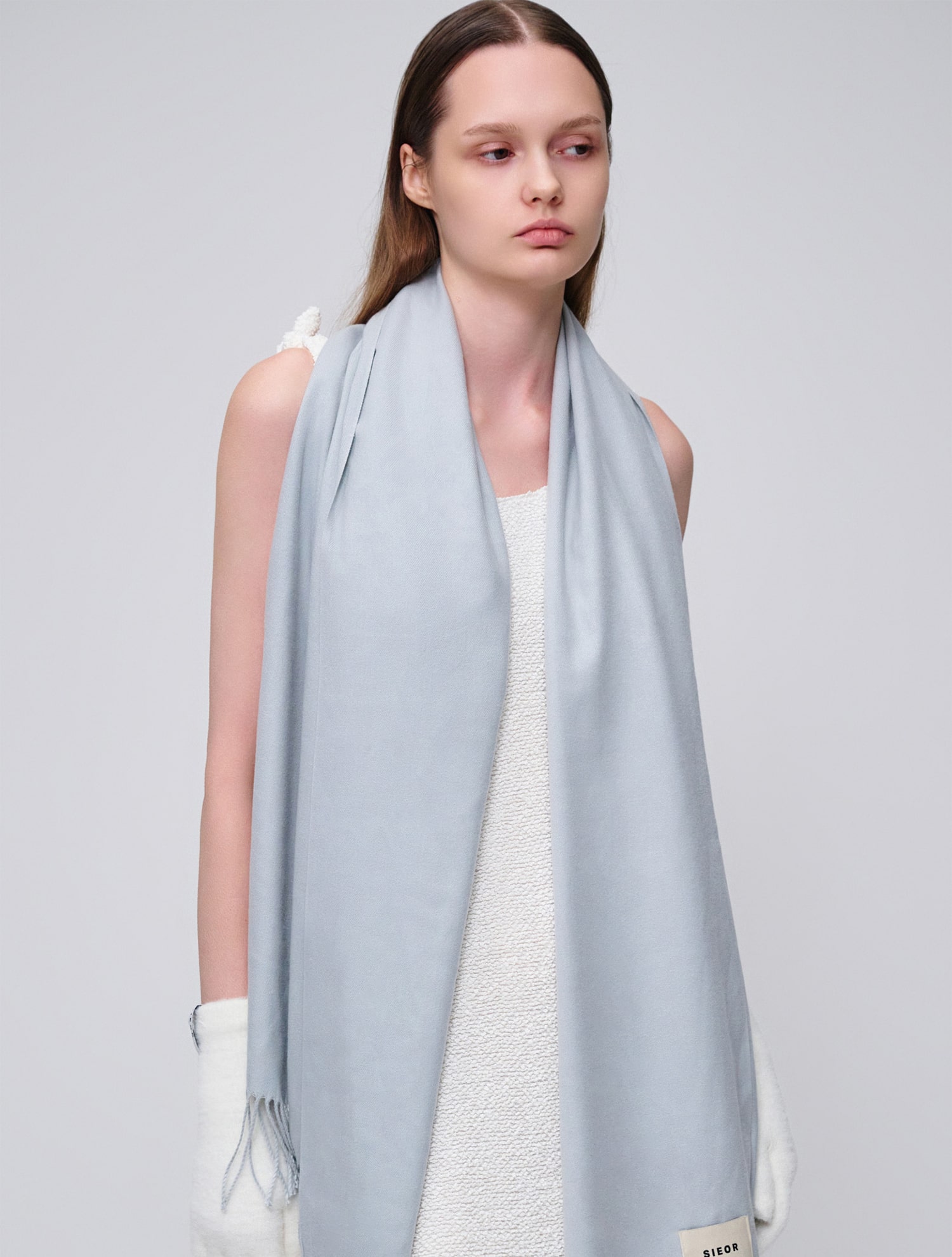 시오르 MARIE THIN muffler_dustmint - 위시버킷