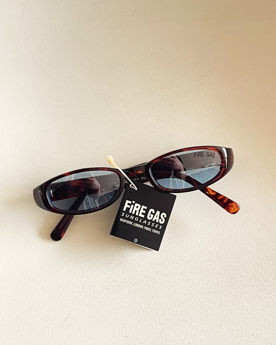빈티지 90s FIRE GAS 레오파드 스퀘어 빈티지 선글라스 | 후루츠패밀리 - 위시버킷