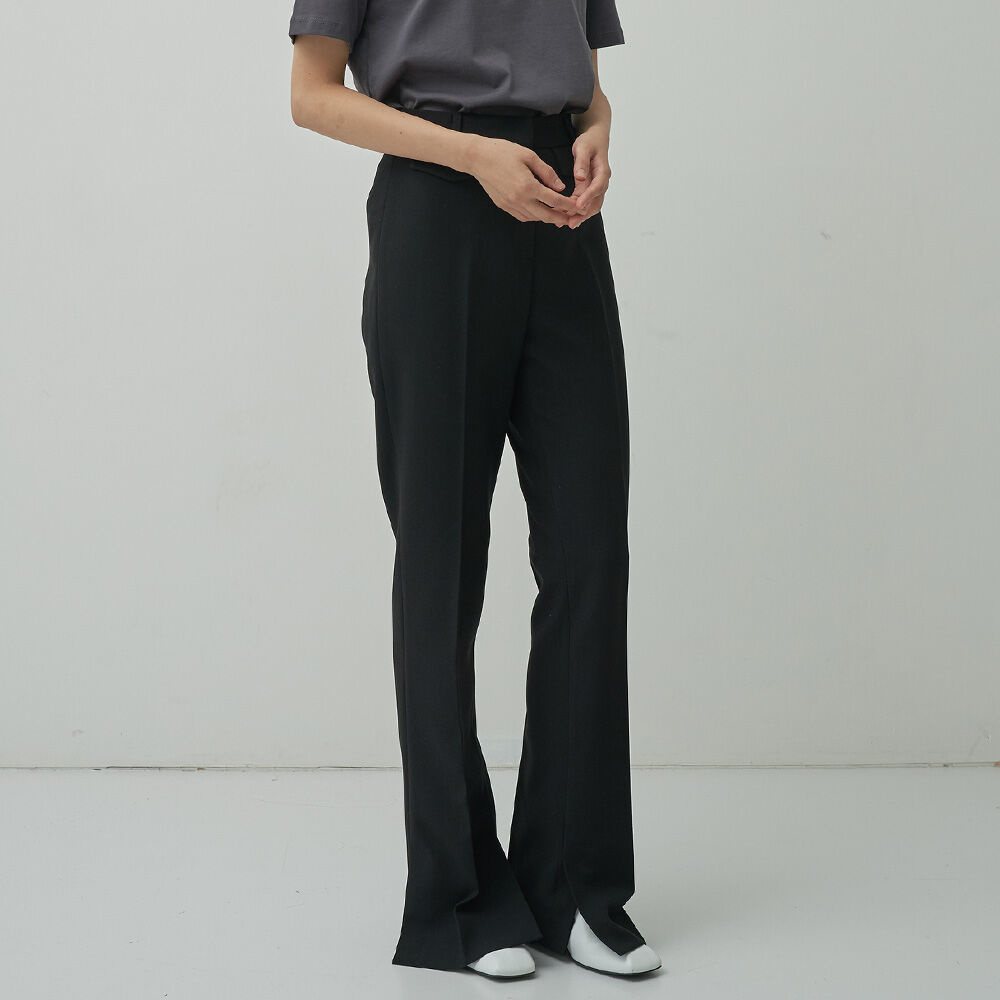 모트 mott slit slacks 3color (black) - 위시버킷