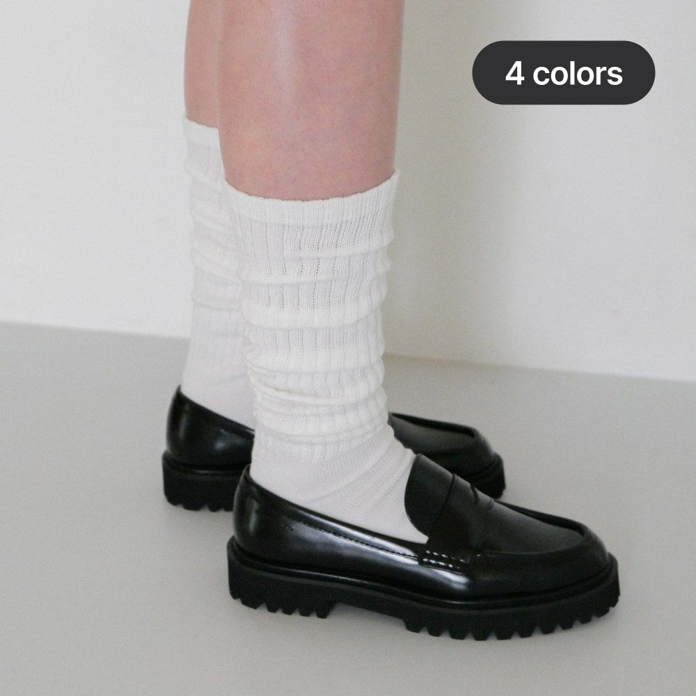 도넛바이닐샵 [29CM 단독] half warmer socks (4colors) - 위시버킷