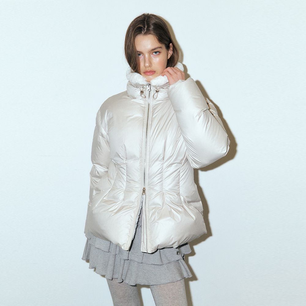 에트몽 Pintuck Fur Duck Down Padding, Cream - 위시버킷