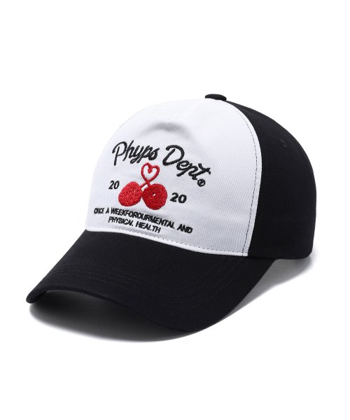 피지컬 에듀케이션 디파트먼트 PHYPS® HEART BERRY CAP WHITE / BLACK - 위시버킷