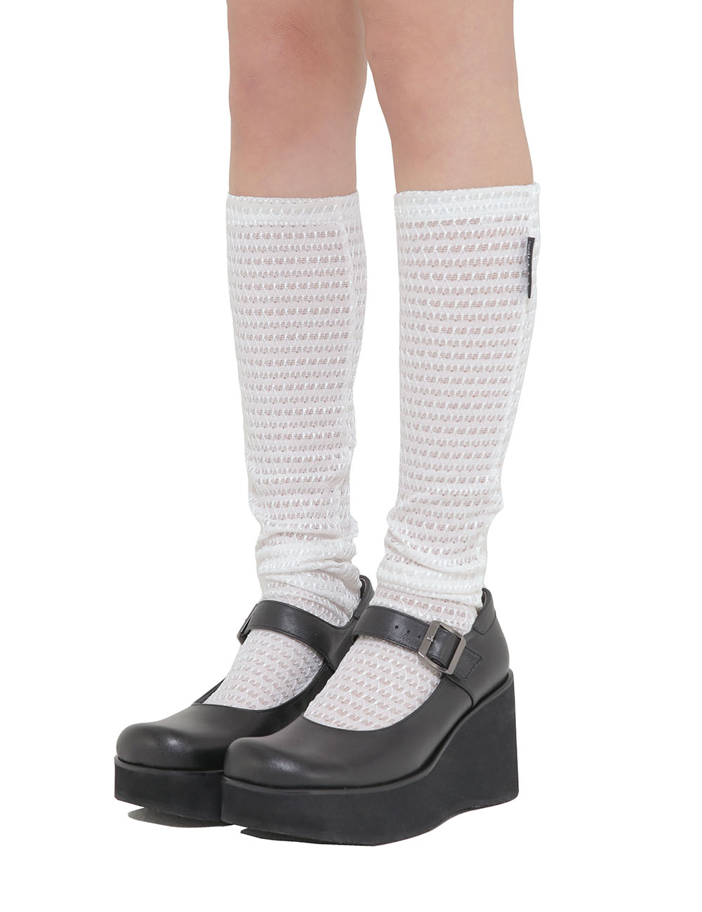 어글리쉐도우 MESH KNEE SOCKS(IVORY) - 위시버킷