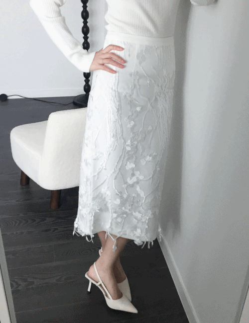 오키드블룸 [PREMIUM] orchid long sk (2col) - 위시버킷