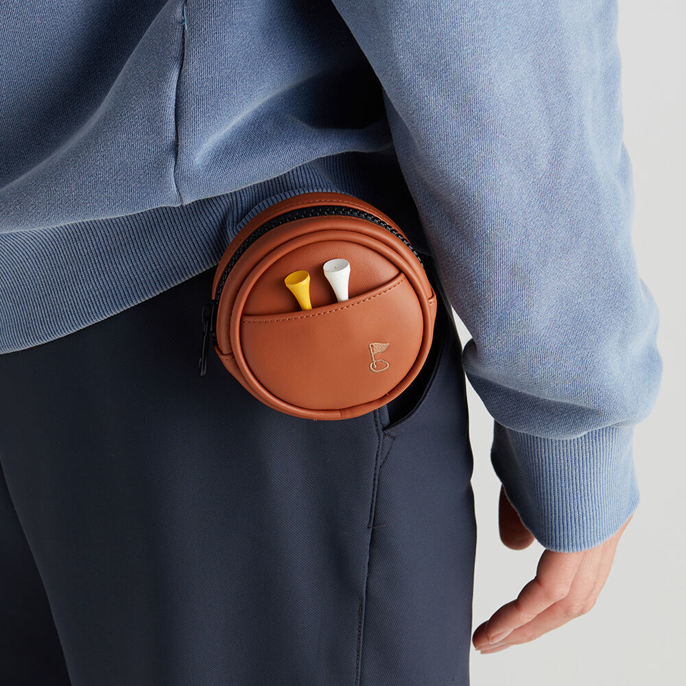 포레베리 [Forevery] Round golf ball pouch camel - 위시버킷