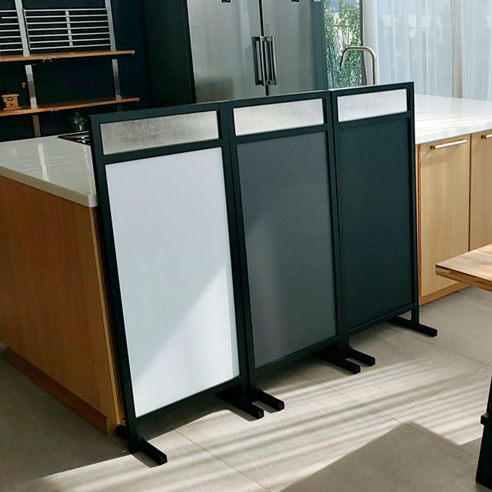 아쿠월 아쿠월 더블 접이식 철제 파티션 가림막 이동식 칸막이 가벽 - 위시버킷