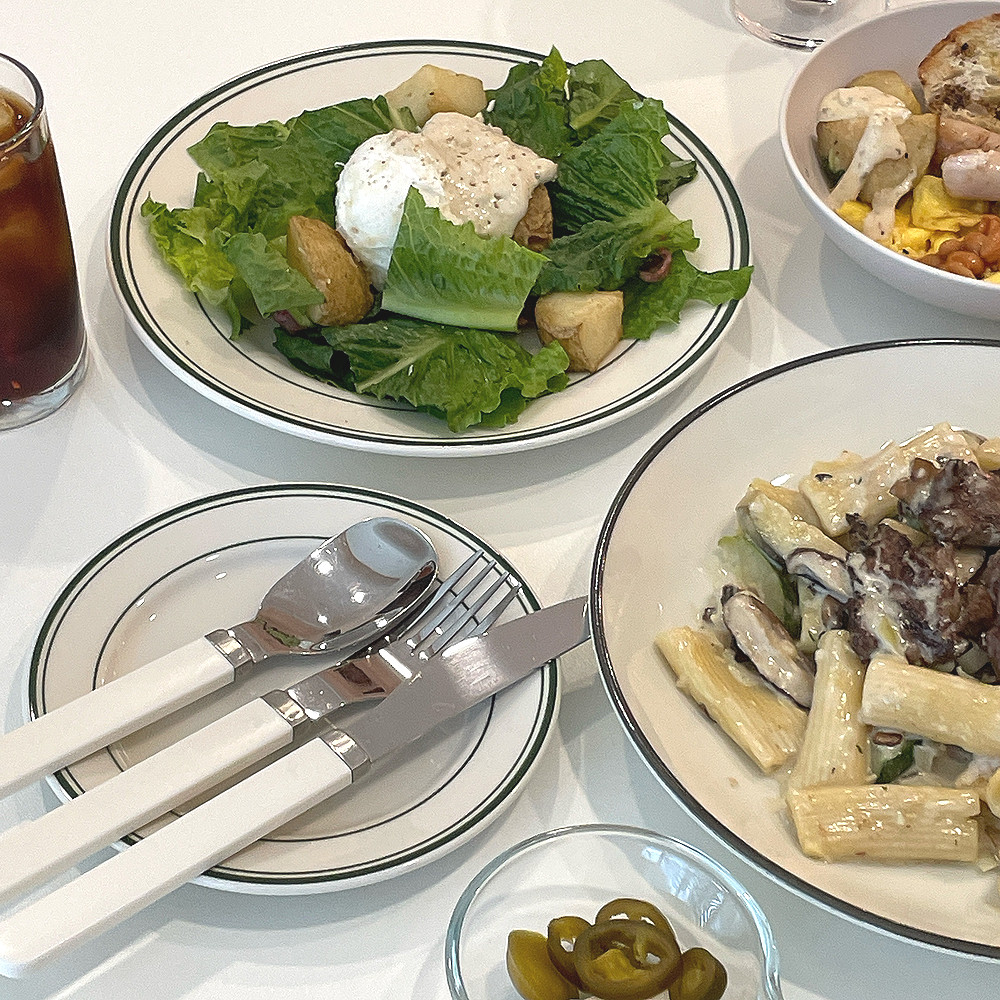 리씨엘 TUXTON 턱스톤 그린베이 원형 플레이트 3 size - 위시버킷