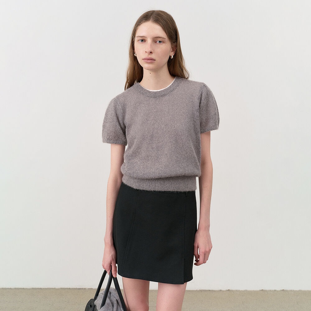 던스트 WOOL SPLIT MINI SKIRT BLACK_UDSK4C206BK - 위시버킷