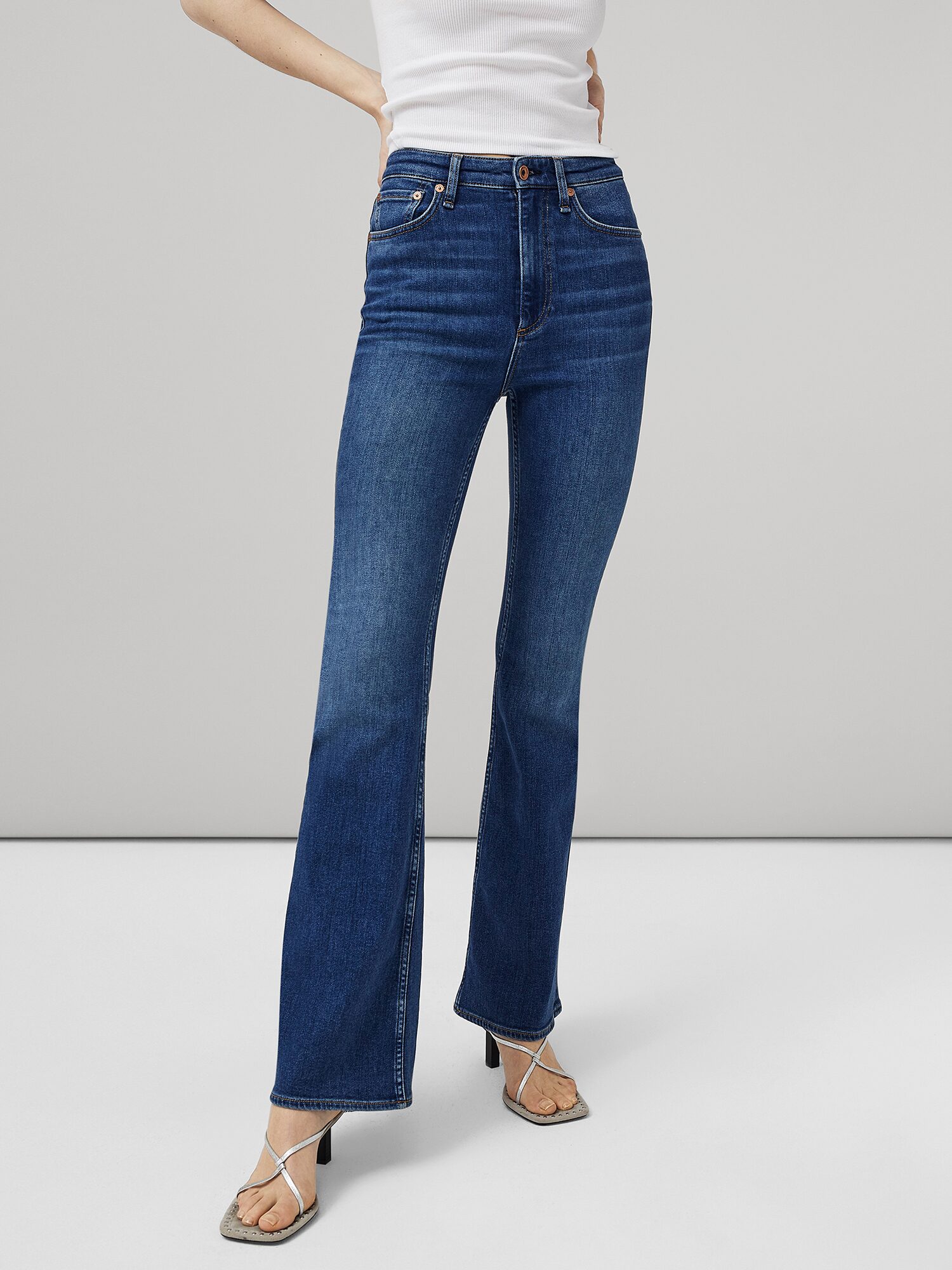 랙앤본 Women Casey High-Rise Flare - Selina - 위시버킷