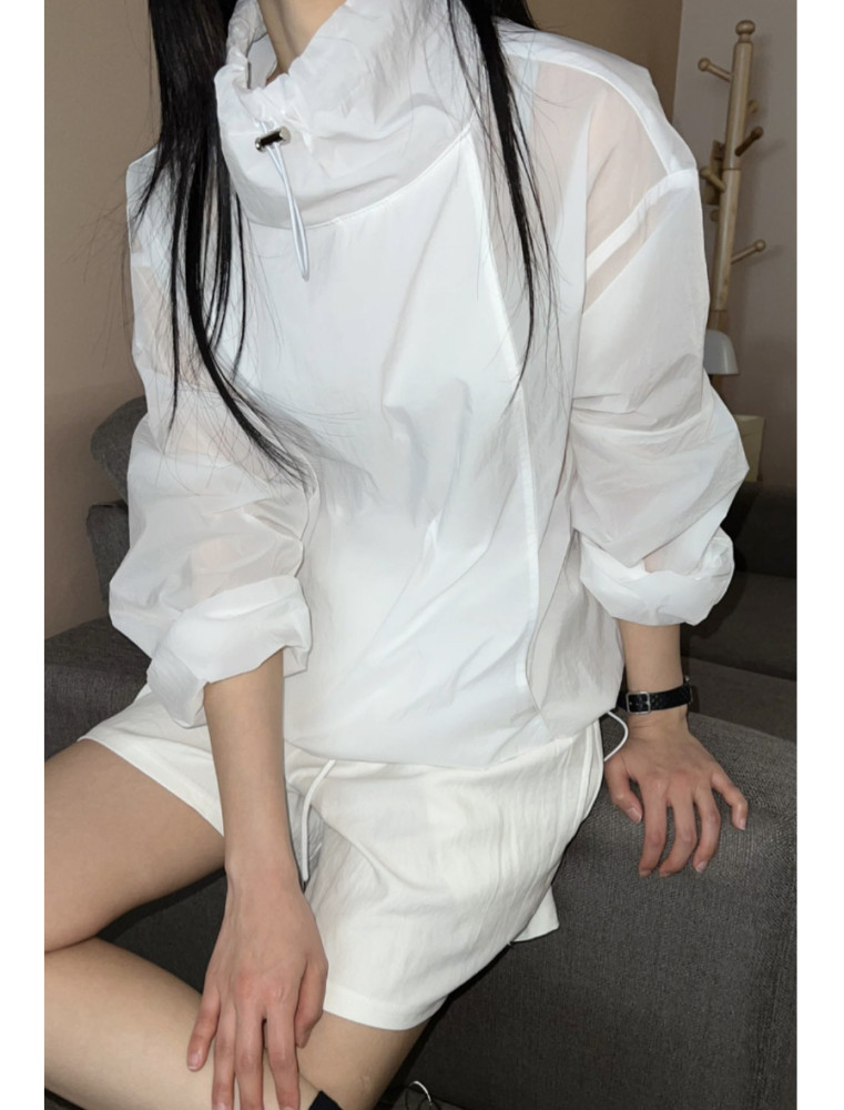 Poorshop 푸어샵 하이넥 썸머아노락 위시버킷