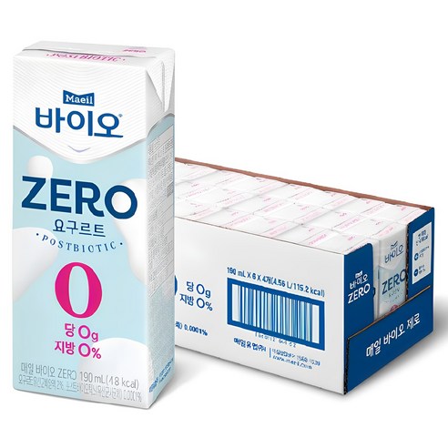 매일바이오 매일바이오 ZERO 요구르트, 190ml, 24개 - 위시버킷