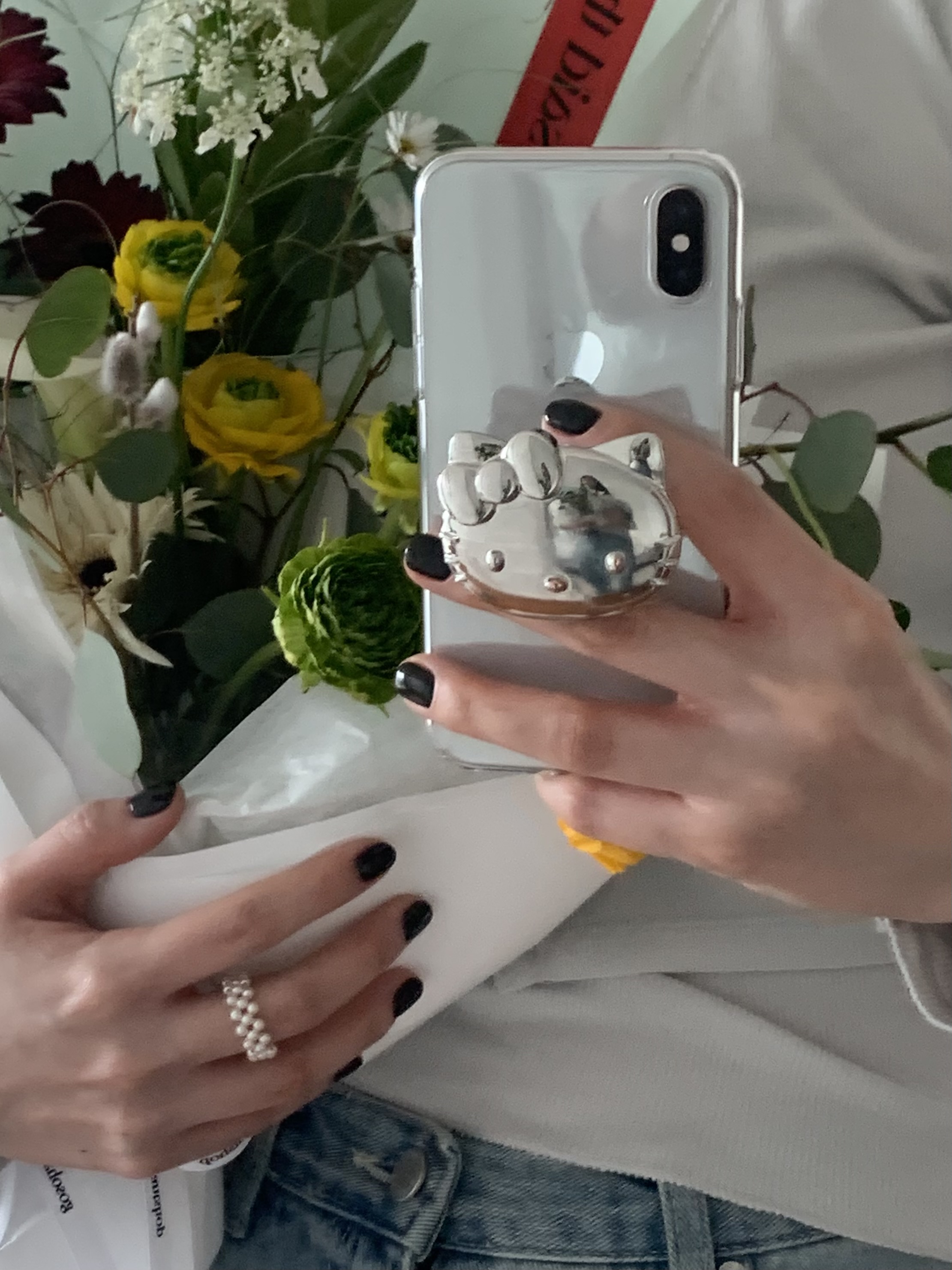 베인느 [프리오더] silver cat griptok *2월말출고 - 위시버킷