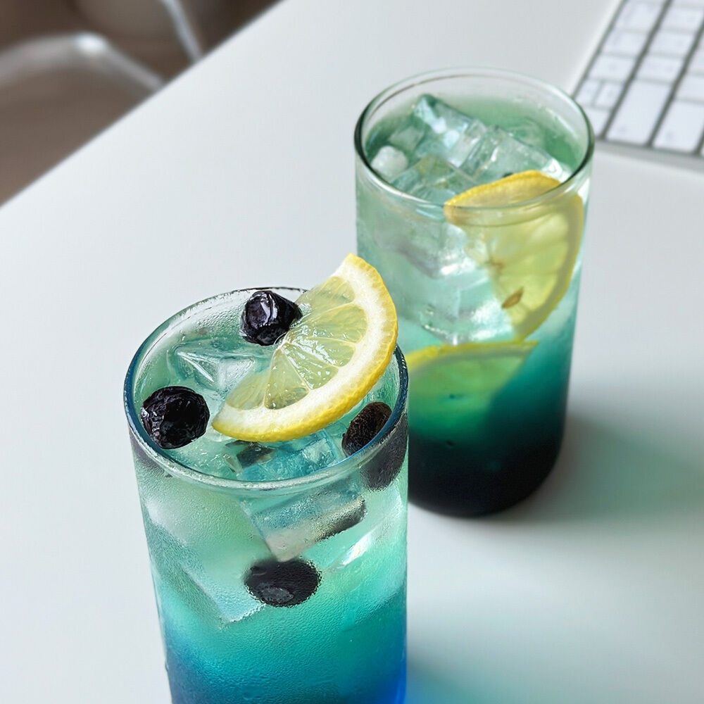 눌세라믹 (2p set) 로웰 370ml 아메리카노 카페 아이스잔 내열유리컵 - 위시버킷