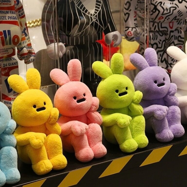 부카즈 bookaz 생각하는 멍토끼 필로우 귀여운 행운의 인형 인테리어 소품 선물 - 위시버킷